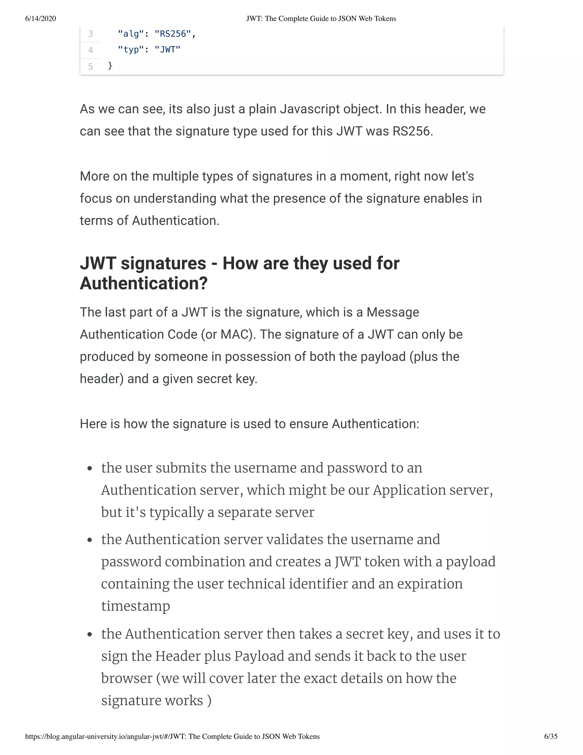 Jwt the complete guide to json web tokens | PDF