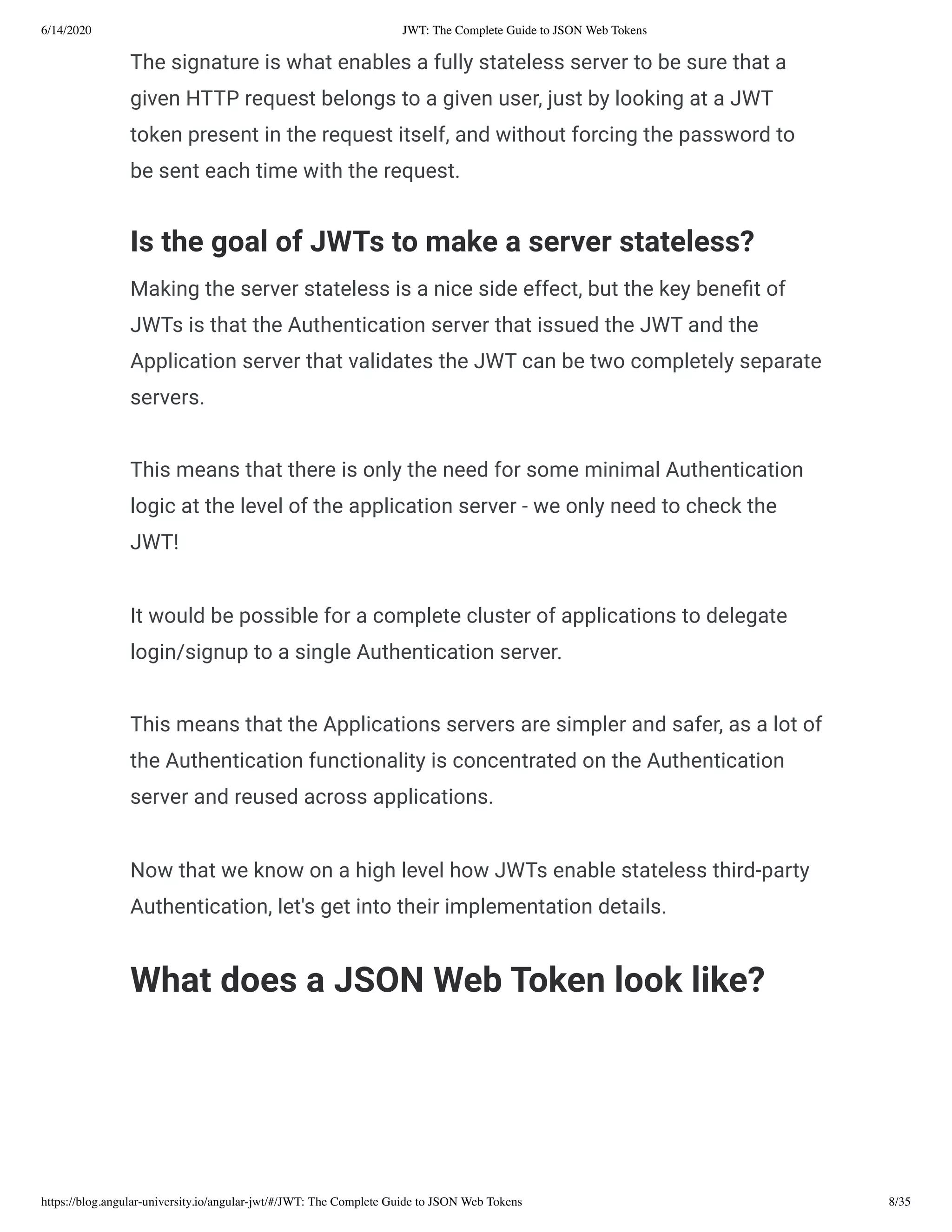 Jwt the complete guide to json web tokens | PDF
