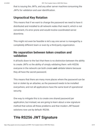 Jwt the complete guide to json web tokens | PDF