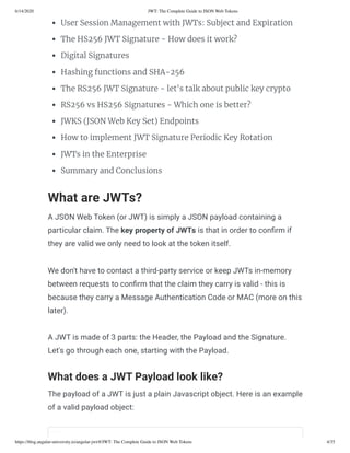 Jwt the complete guide to json web tokens | PDF