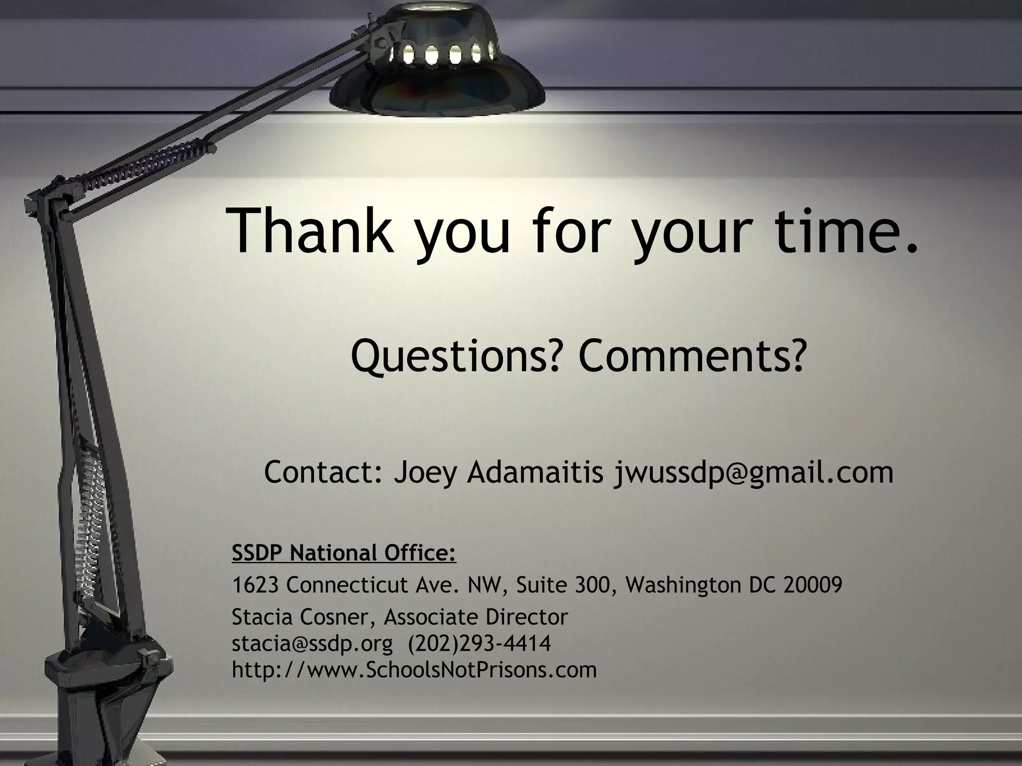 Johnson & Wales SSDP Presentation | PPT