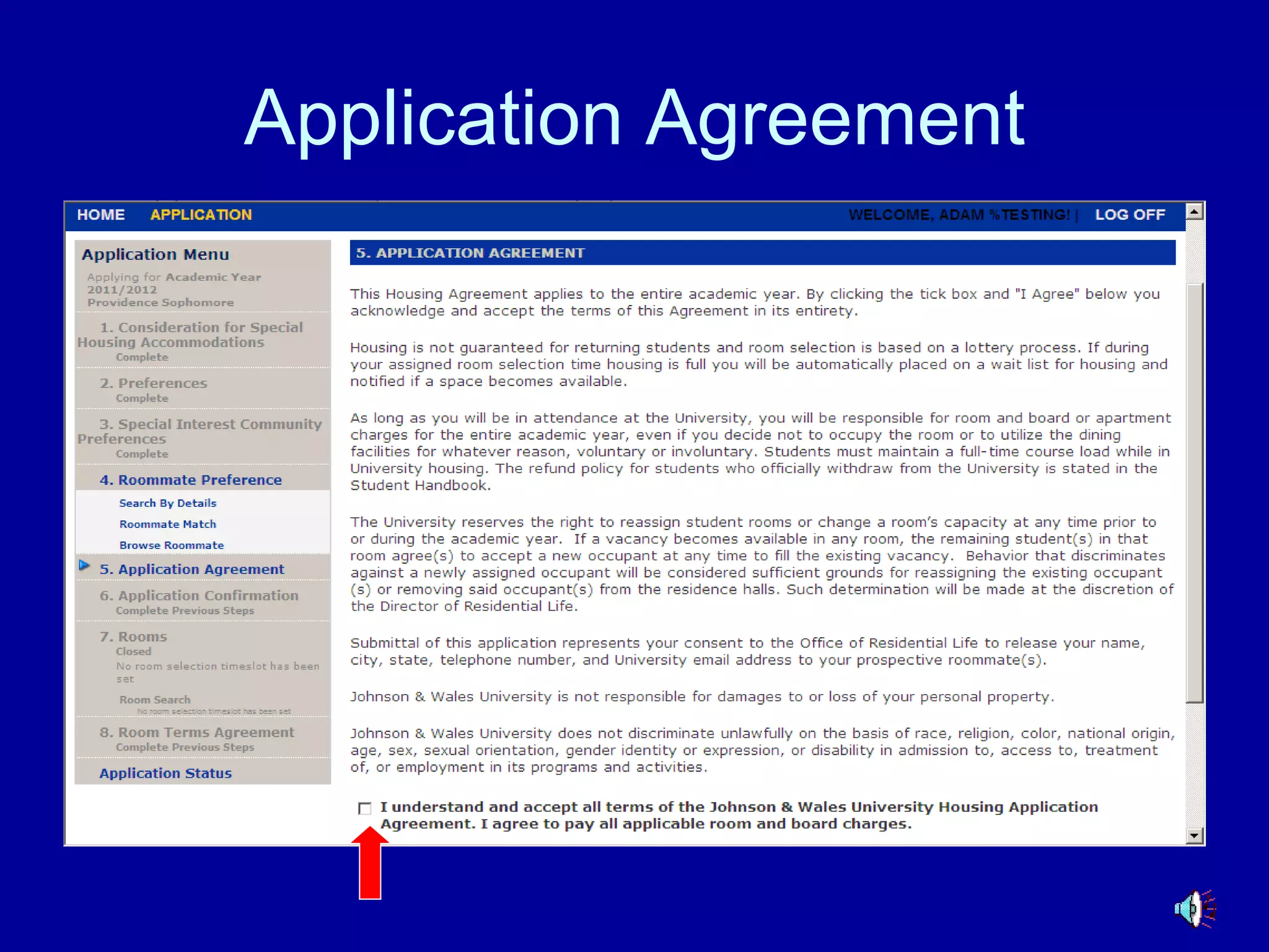 Jwu housing app tutorial | PPT