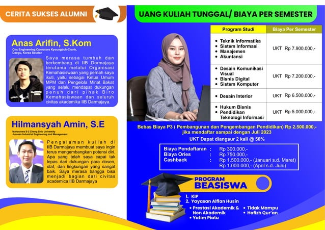 E Brosur Institut Informatika dan Bisnis Darmajaya | PPT