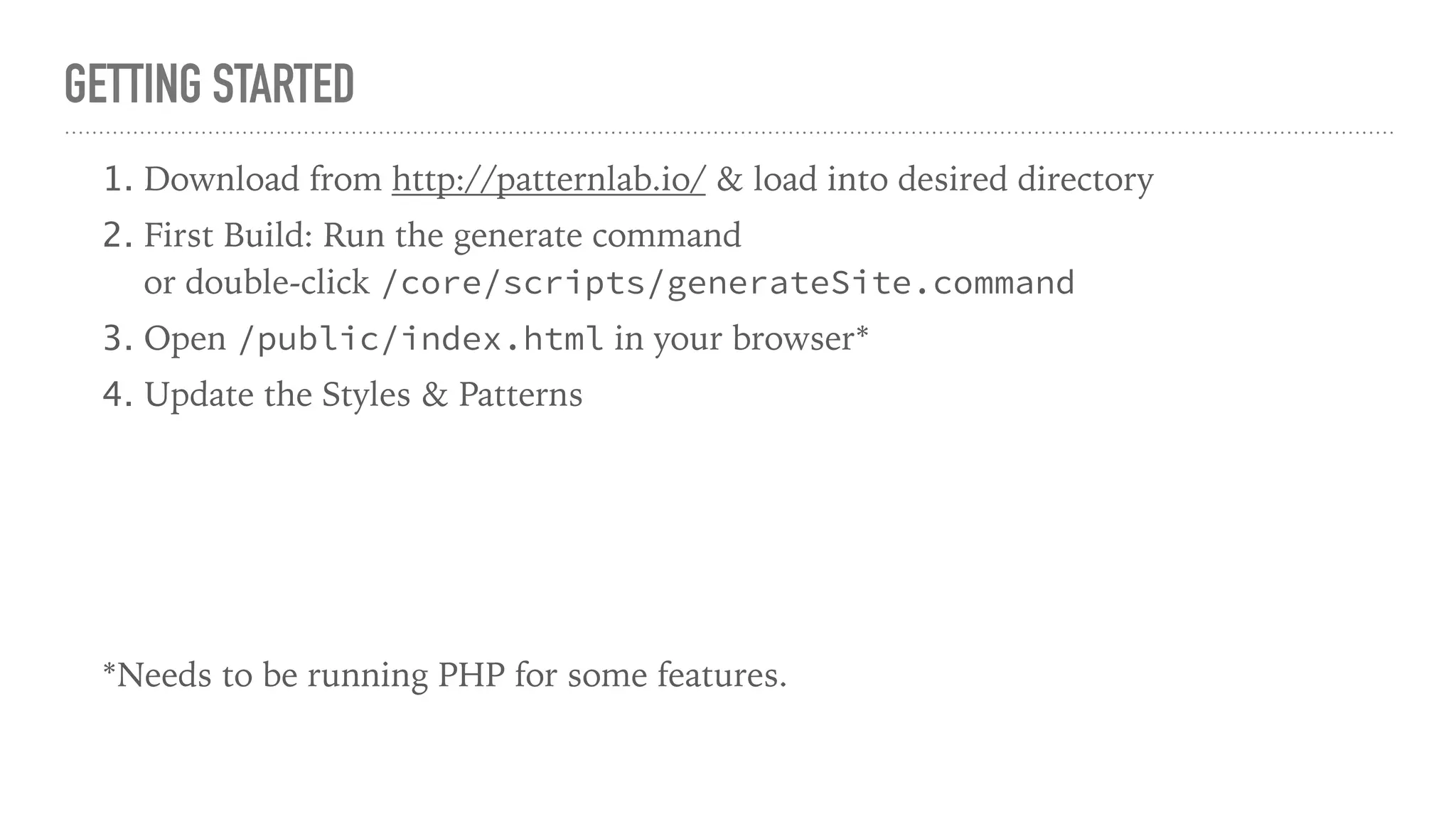 Intro to Pattern Lab | PDF