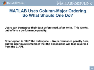 The MATLAB Low-Level HDF5 Interface | PPT