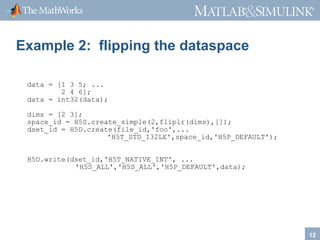 The MATLAB Low-Level HDF5 Interface | PPT