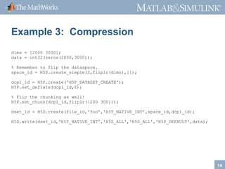 The MATLAB Low-Level HDF5 Interface | PPT