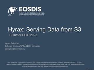 Hyrax: Serving Data from S3 | PPT
