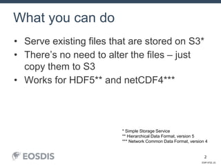Hyrax: Serving Data from S3 | PPT