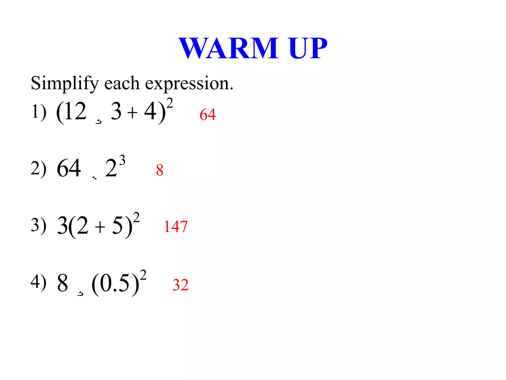 Alg1 power points_-_unit_7_-_exponents_and_exponential_functions | PPT