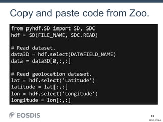 Google Colaboratory for HDF-EOS | PPT