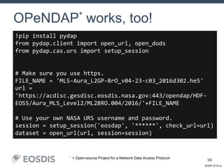 Google Colaboratory for HDF-EOS | PPT