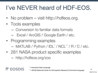 Google Colaboratory for HDF-EOS | PPT