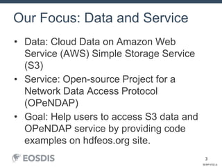 Accessing Cloud Data and Services Using EDL, Pydap, MATLAB | PPT