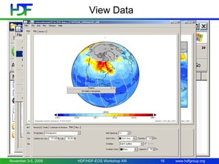 Using visualization tools to access HDF data via OPeNDAP | PPT