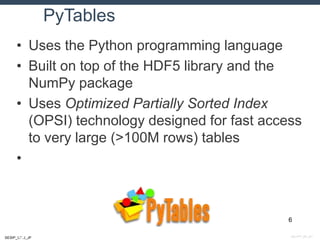 Indexing HDF5: A Survey | PPT