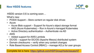 HDF for the Cloud - New HDF Server Features | PPTX