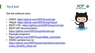 HDF for the Cloud - Serverless HDF | PPT
