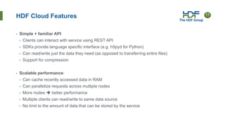 HDF Cloud: HDF5 at Scale | PPT
