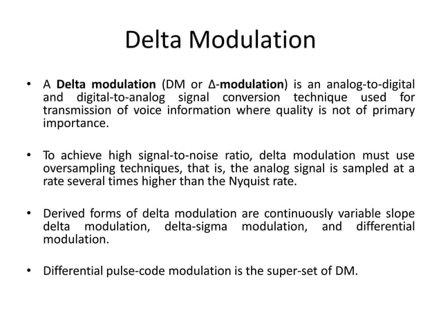 Waveform_codingUNIT-II_DC_-PPT.pptx | Digital Audio | Computer Software and Applications