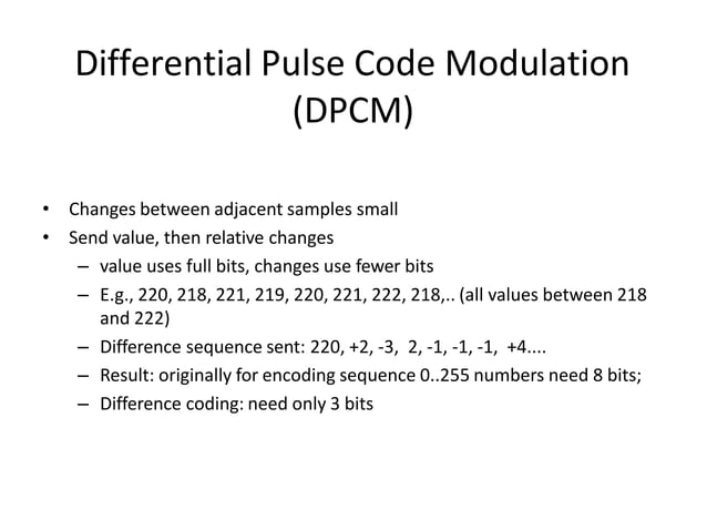 Waveform_codingUNIT-II_DC_-PPT.pptx | Digital Audio | Computer Software and Applications