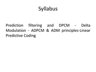Waveform_codingUNIT-II_DC_-PPT.pptx | Digital Audio | Computer Software and Applications