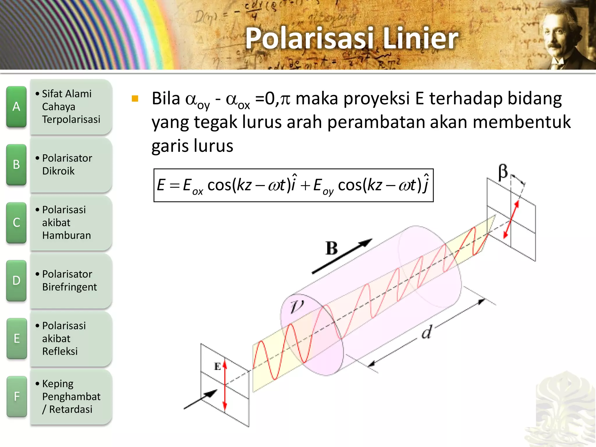 16. optik polarisasi cahaya | PDF