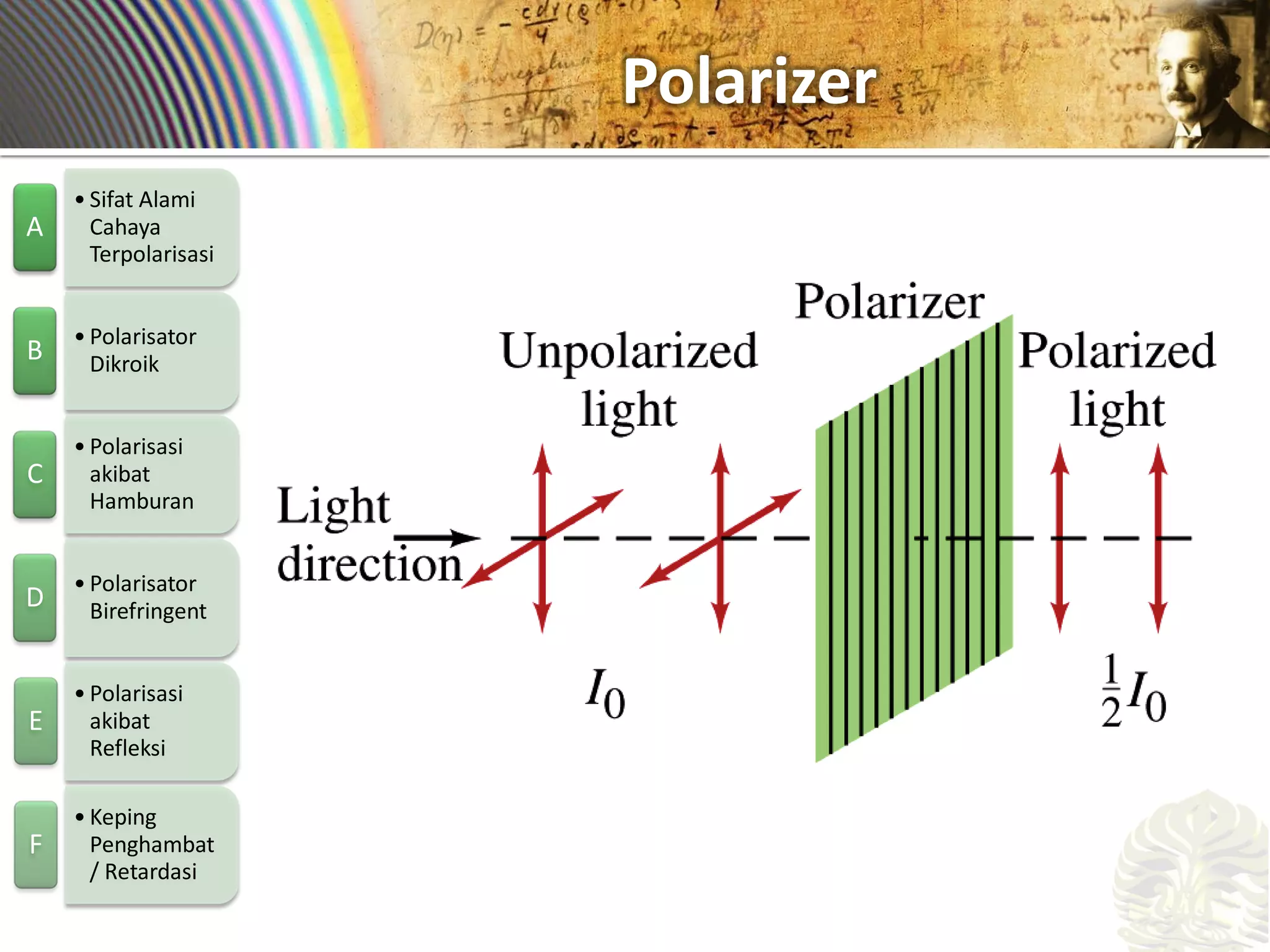 16. optik polarisasi cahaya | PDF