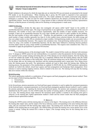 The role of Dataset in training ANFIS System for Course Advisor | PDF