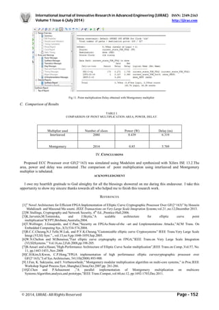 VHDL Implementation of ECC Processor over GF (2^163) | PDF