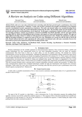 A Review on Analysis on Codes using Different Algorithms | PDF