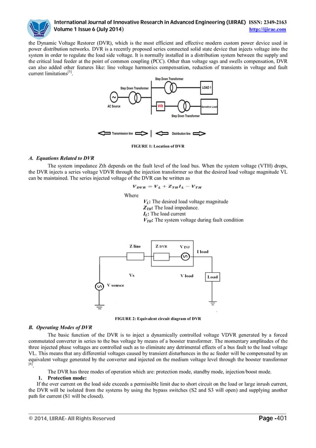 Enhancement of Power Quality Problem by Using Dynamic Voltage Restorer | PDF