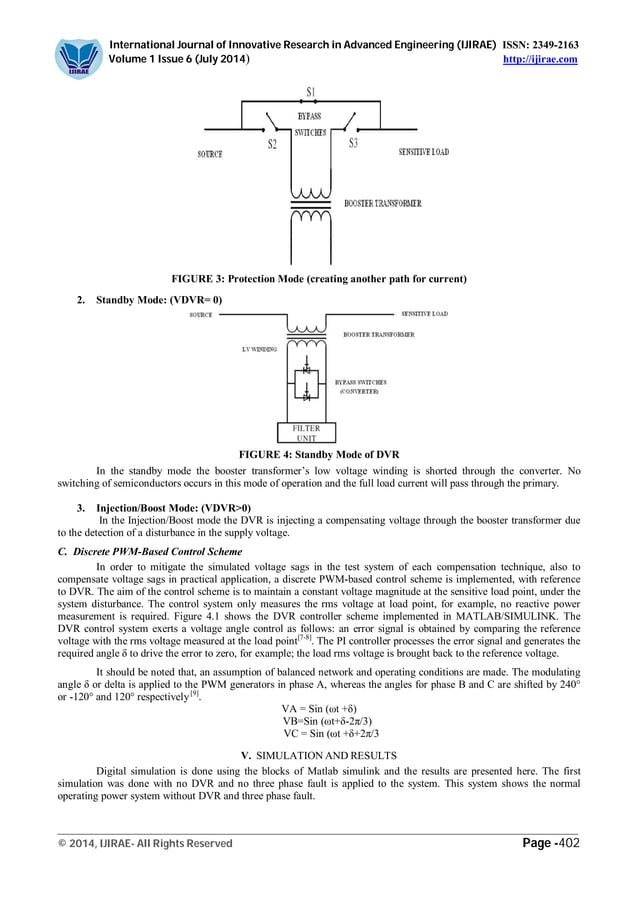Enhancement of Power Quality Problem by Using Dynamic Voltage Restorer | PDF