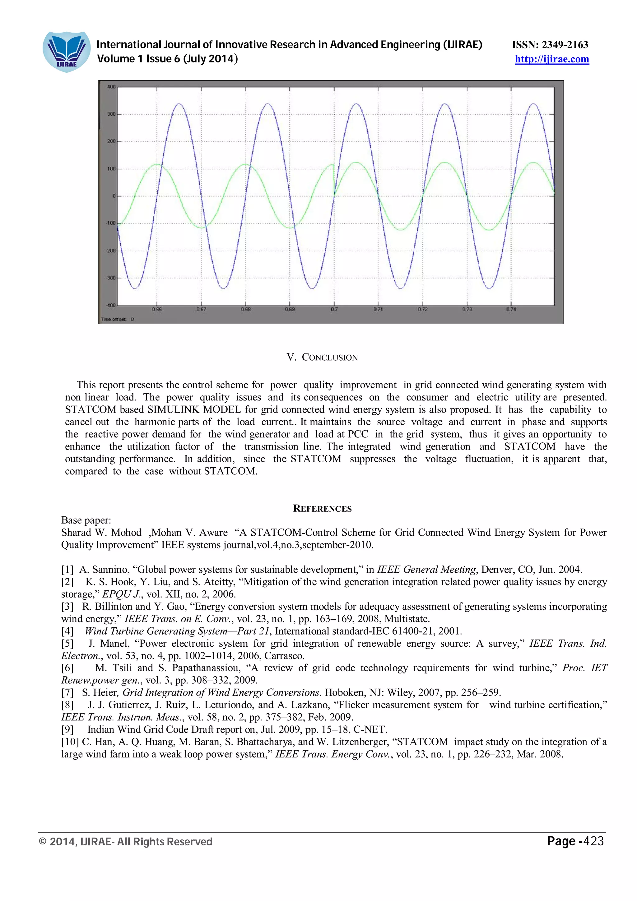 A Matlab/Simulink Model for the control scheme utilized to improve ...