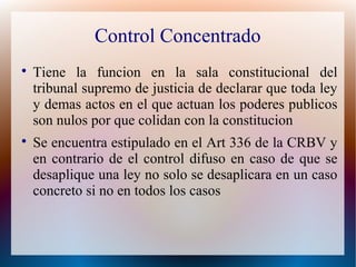 Control constitucional | PPT