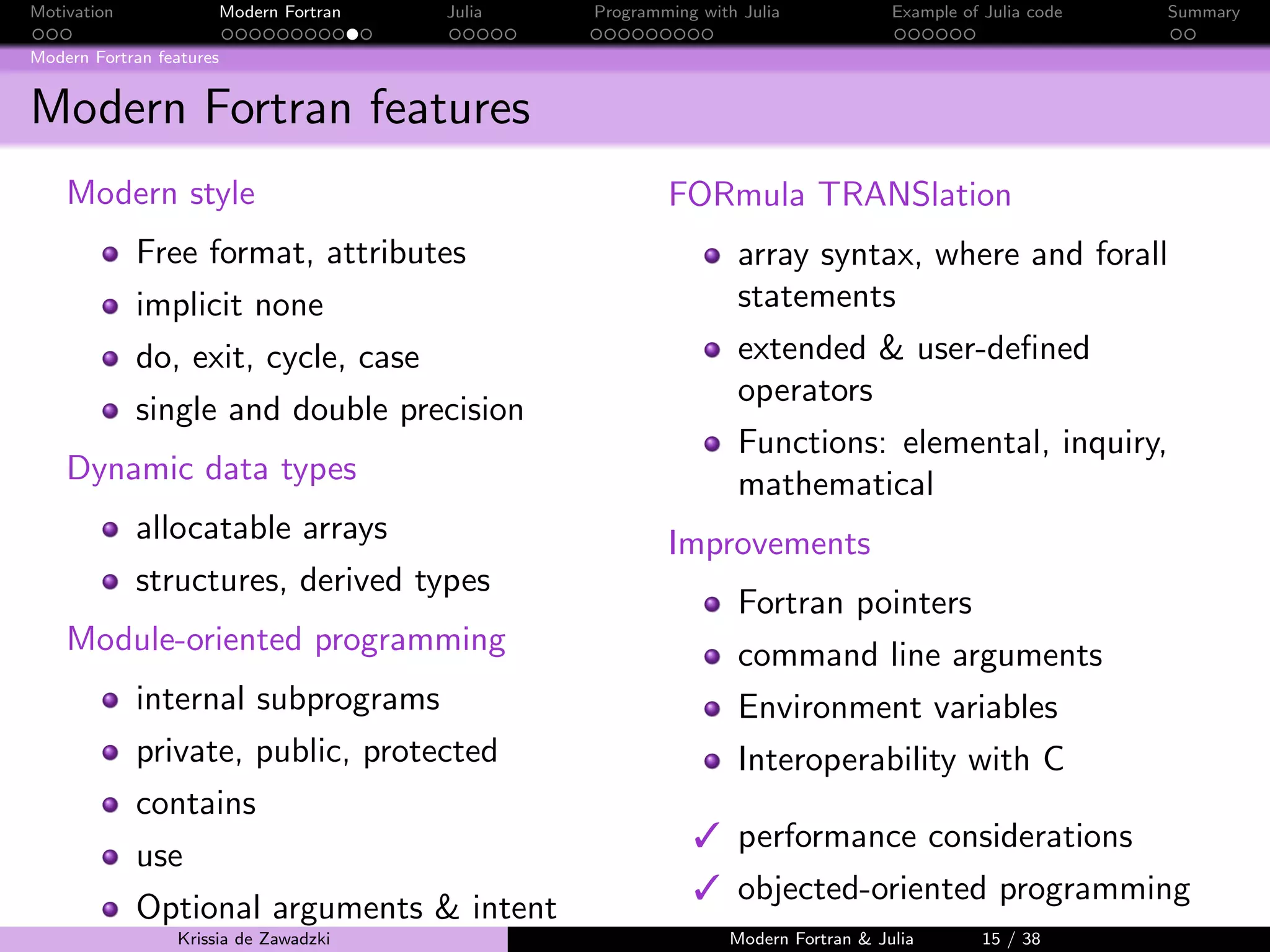 Seminar Fortran and Julia | PDF