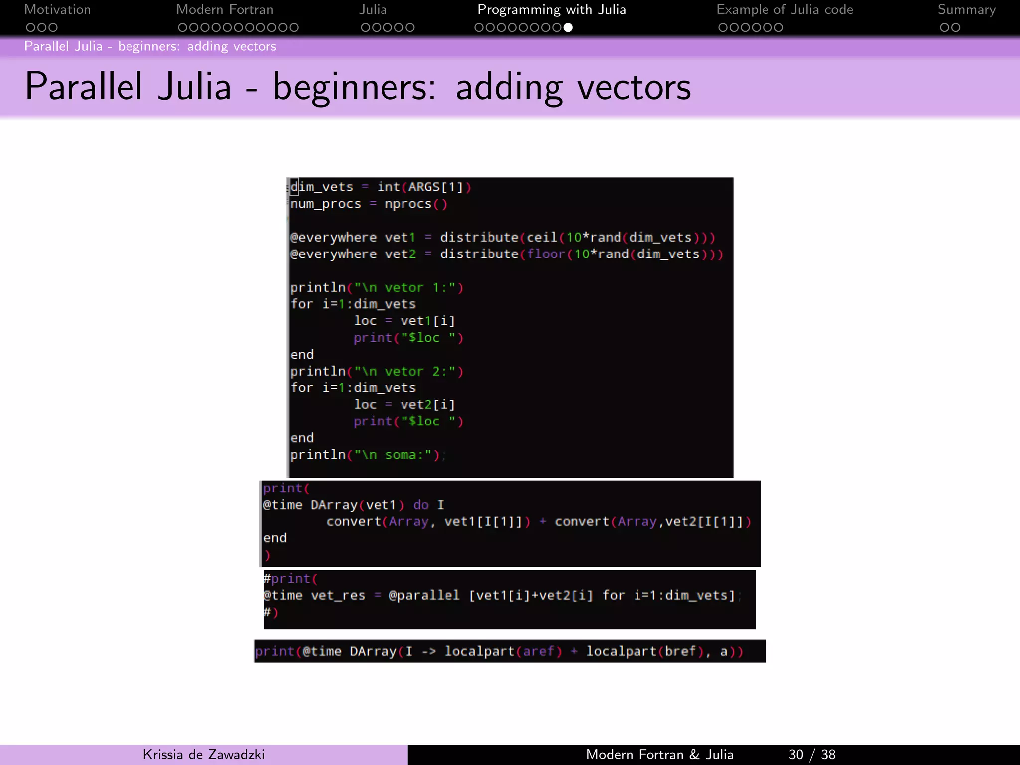 Seminar Fortran and Julia | PDF
