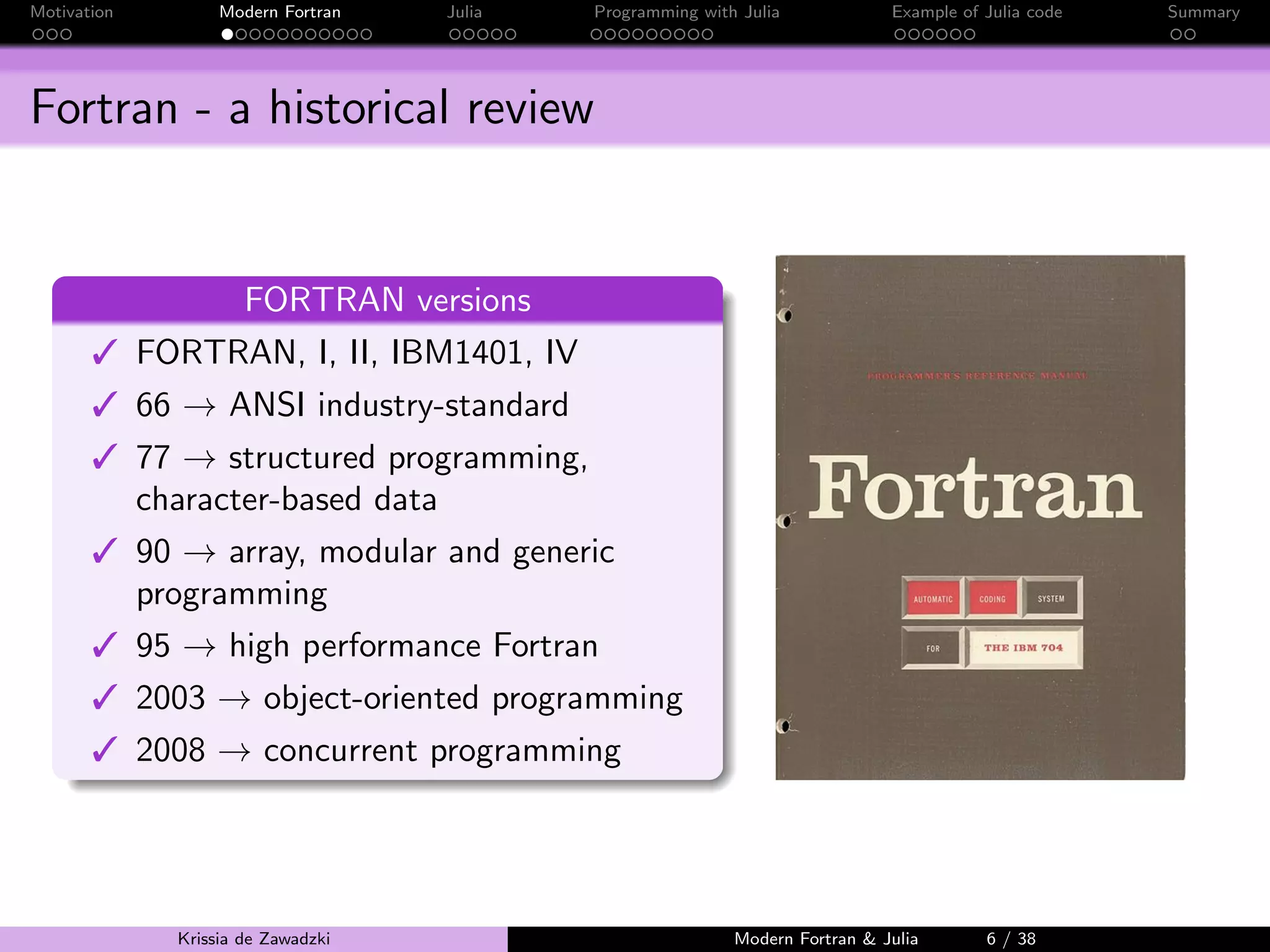 Seminar Fortran And Julia Ppt Free Download