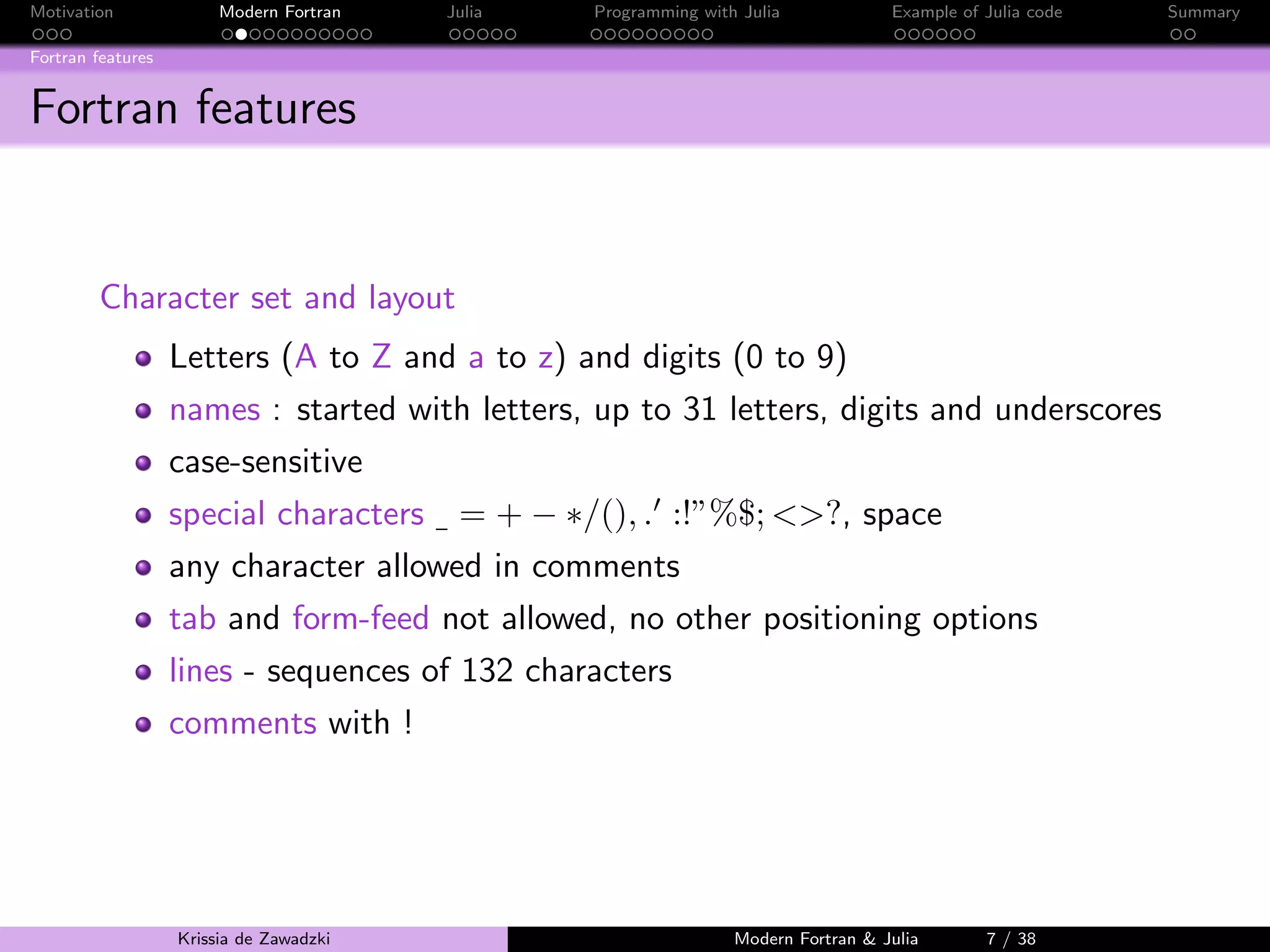Seminar Fortran and Julia | PDF
