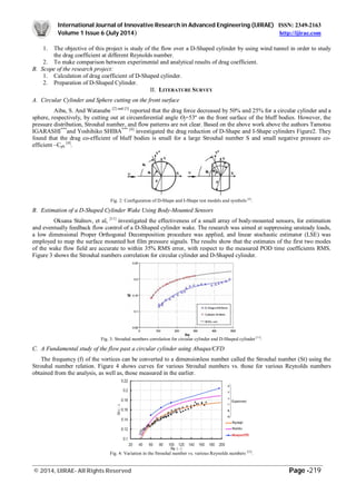 EXPERIMENTAL and ANALYTICAL ANALYSIS of FLOW PAST D-SHAPED CYLINDER | PDF