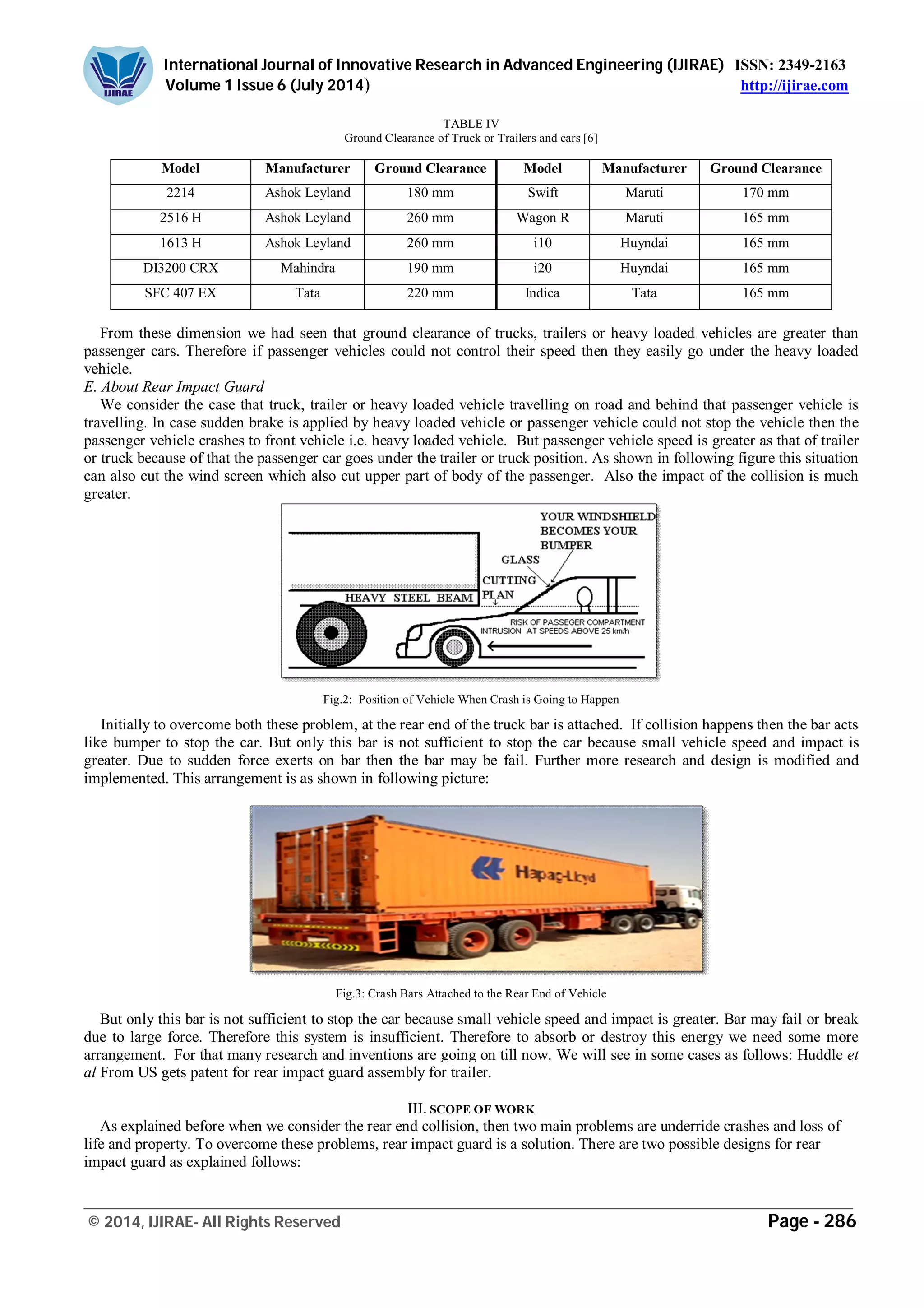 Design, Modelling & Analysis of Safety Impact Guard for Heavy Duty ...