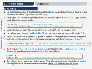 Jyoc java-cap06 la clase string | PDF | Programming Languages | Computing