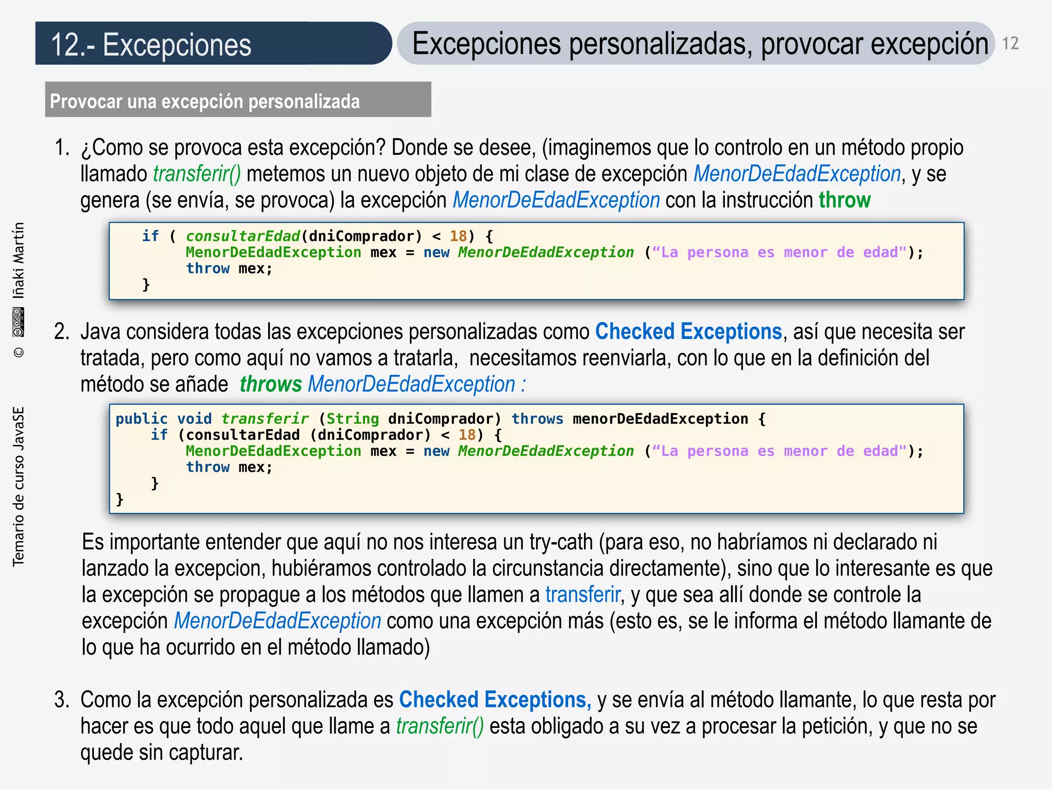 Jyoc java-cap12 excepciones | PDF | Programming Languages | Computing