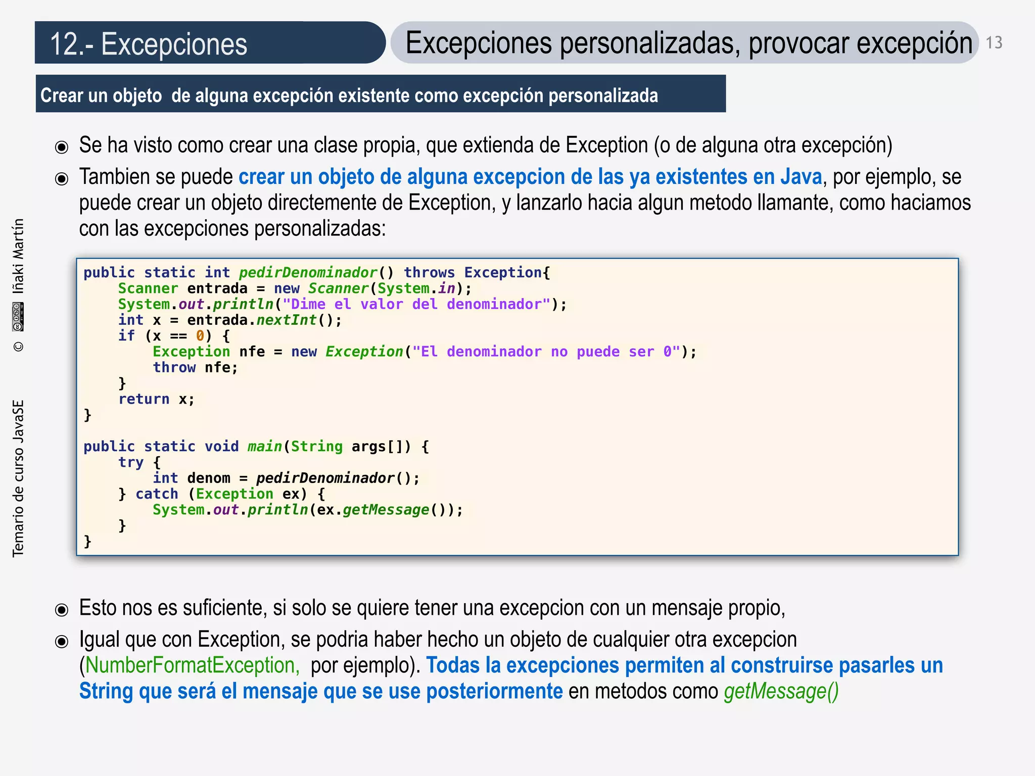 Jyoc java-cap12 excepciones | PDF | Programming Languages | Computing