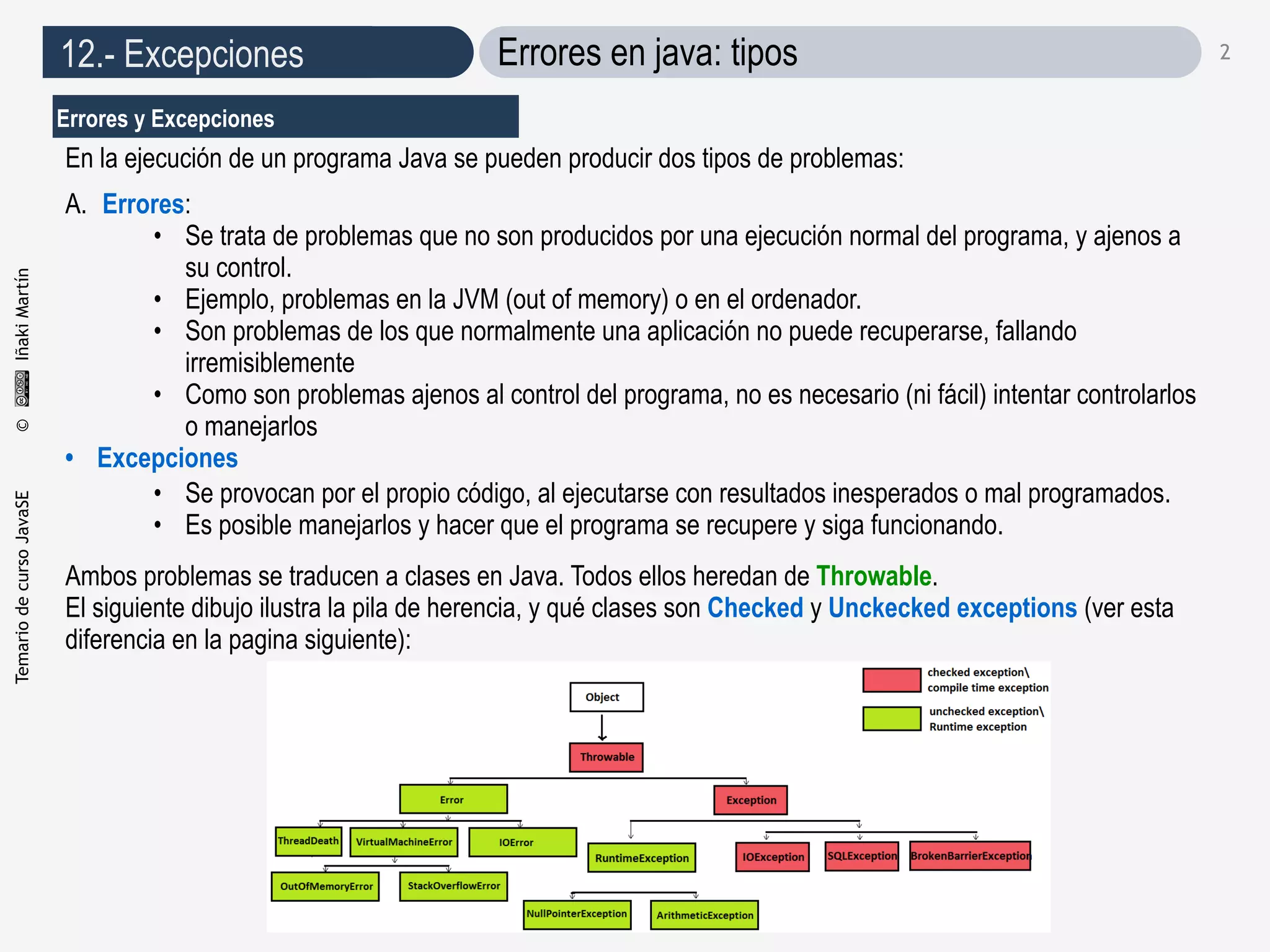 Jyoc java-cap12 excepciones | PDF | Programming Languages | Computing