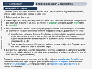 Jyoc java-cap12 excepciones | PDF | Programming Languages | Computing