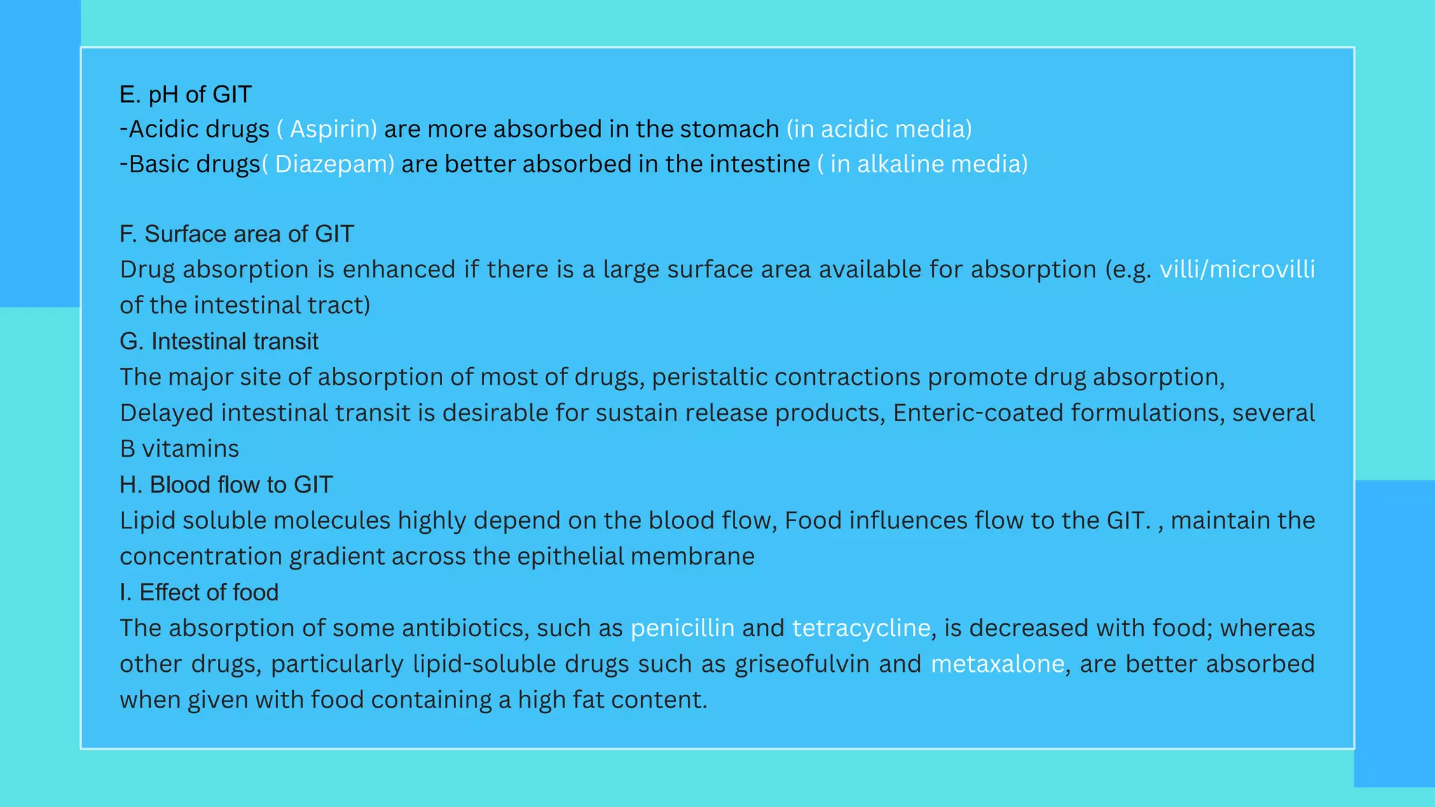 Factors Affecting Drug Absorption | PPTX