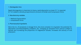 Factors Affecting Drug Absorption | PPTX