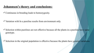 Pureline and mass selection procedure and pureline theory | PPT