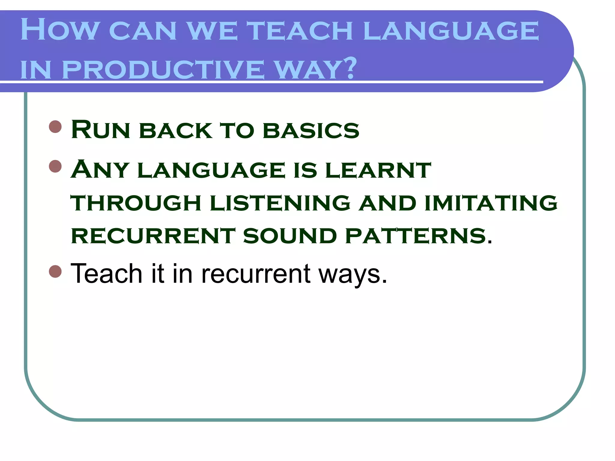 language habit | PPT